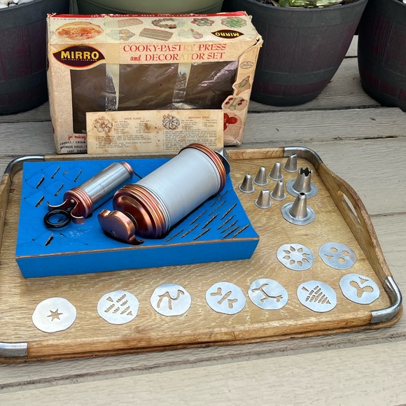 Kitchen | Vintage Mirro Aluminum Cookie Press And Decorating Set | Poshmark